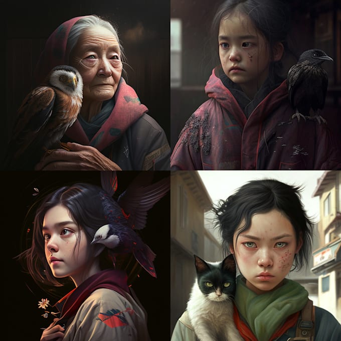 Create fictional character designs or fictional art with the ai by ...