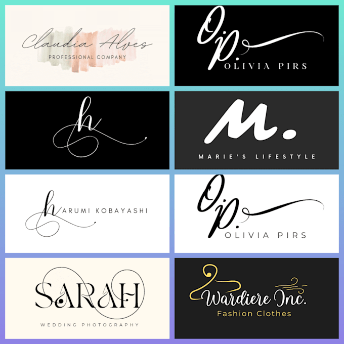 Enhance your visual branding with a signature logo and watermark by ...