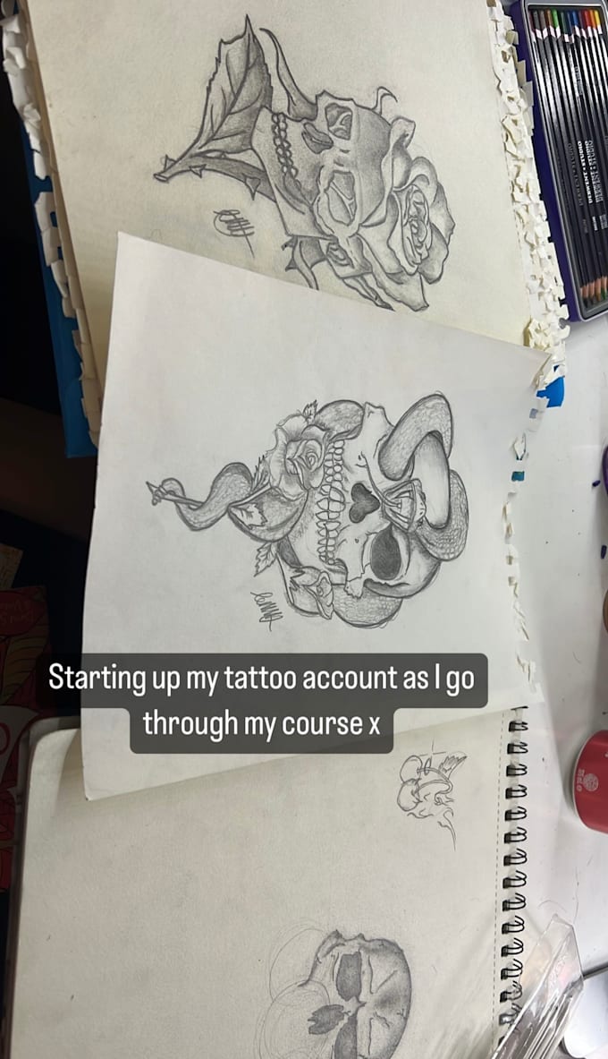 Design a tattoo for you in either colour or greyscale by ...