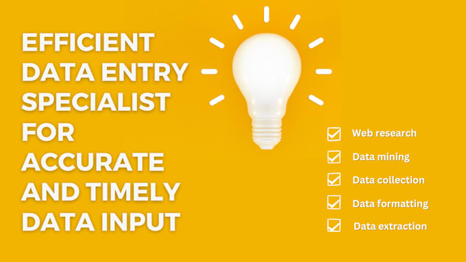 Accurately and efficiently perform your data entry tasks by Chellumen ...