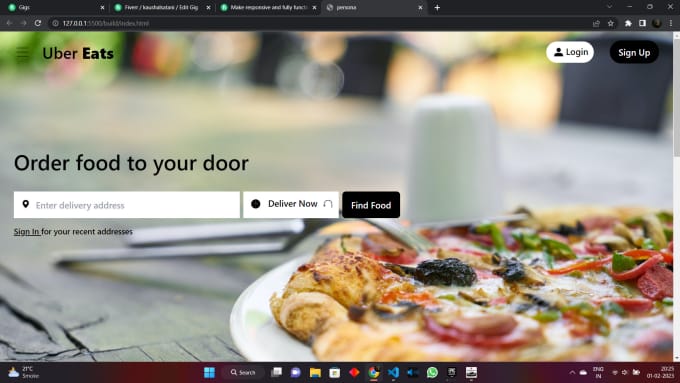 Create Website Using Html Css Javascript And React Js By Kaushalsatani Fiverr