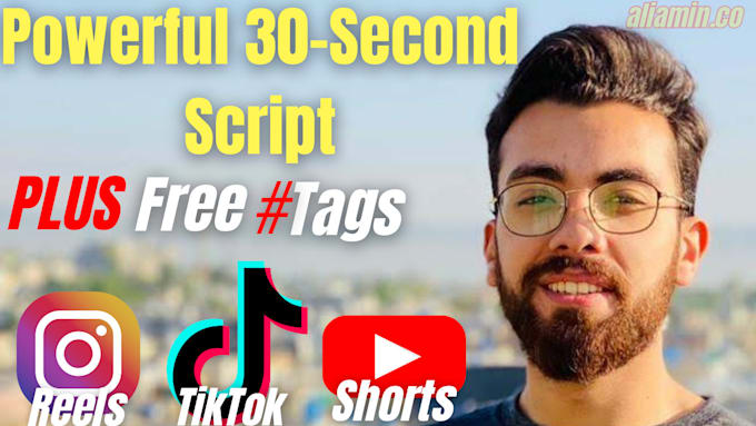 Write a hypnotic 30 second script for all social media by Aliameen890 ...