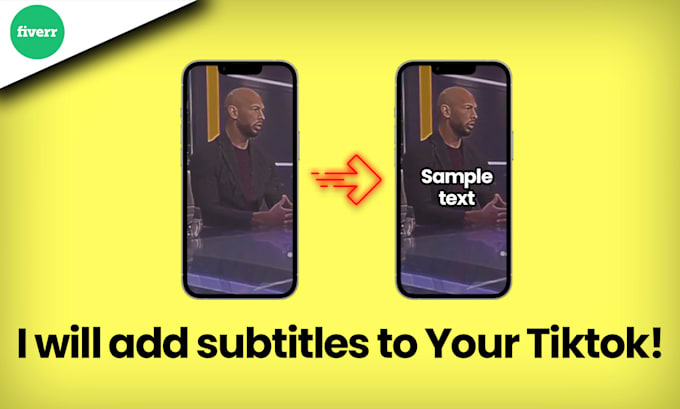 Transcript and add text for your tiktok by Pixelowy | Fiverr
