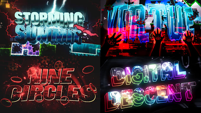 Make a professional gd thumbnail, create geometry dash thumbnail by ...