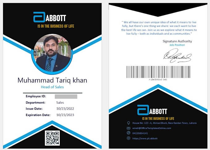 Design id cards of students, office, professional id cards by Shahid ...