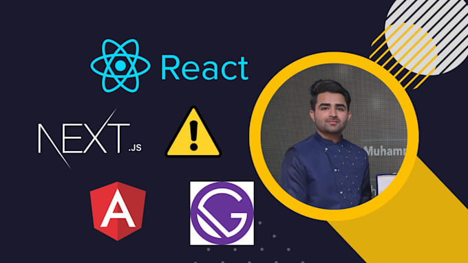 Create a responsive landing page with react angular nextjs gatsby or ...