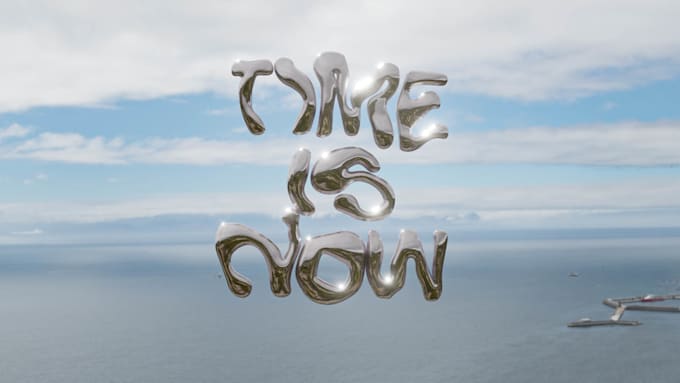 Make a custom 3d text design with chrome effects, chrometype by Bill ...