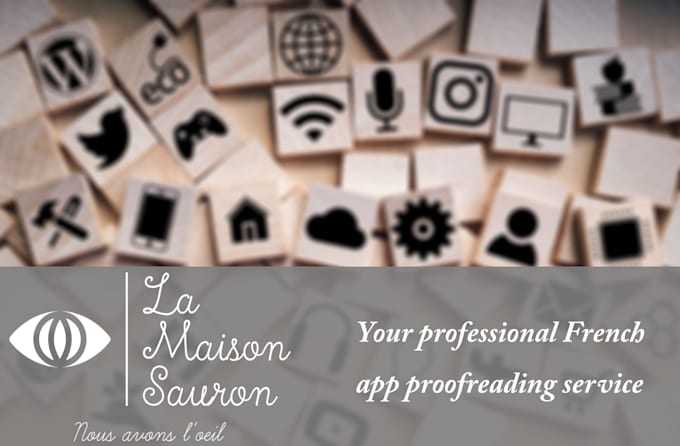 Proofread and correct your french app and software by Lamaisonsauron ...