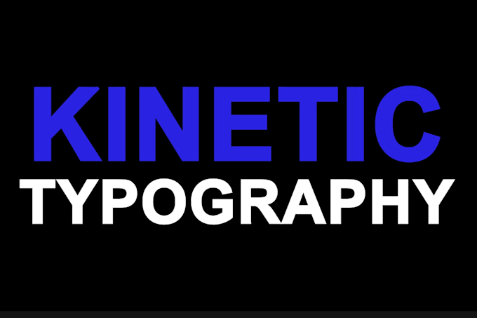 Make animated text or create kinetic typography by Olkamur | Fiverr