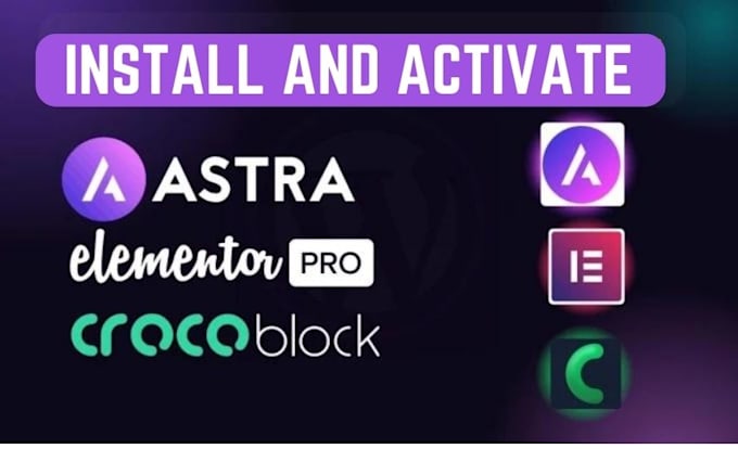 Install elementor pro and astra pro with crocoblock by Mdabdulhannan3 | Fiverr