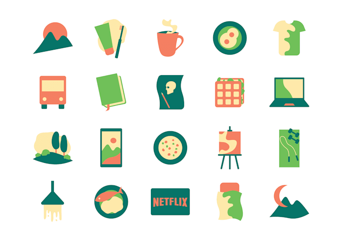 Design custom vector icon set, vector pictogram icon set by Victoria ...