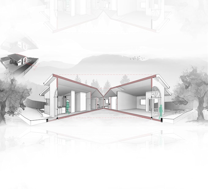 Make 2d presentation architectural renderings by Chandanbim | Fiverr