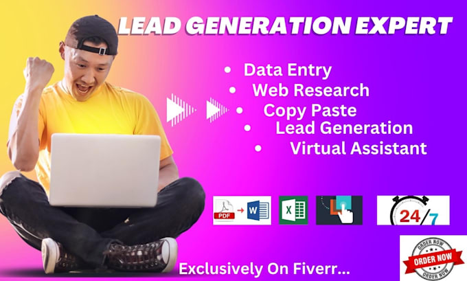 Do lead generation, data scraping and web research by Rabeul1990 | Fiverr