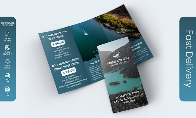 Create a bifold, trifold, brochure, poster, flyer, leaflet or sales ...