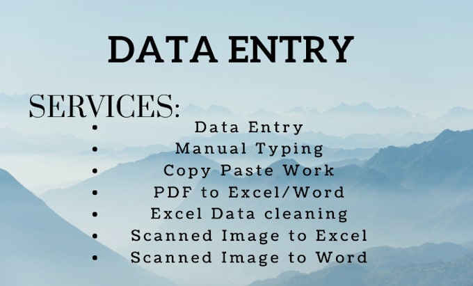 Do excel data entry, copy paste, data arrange by Elle_24 | Fiverr