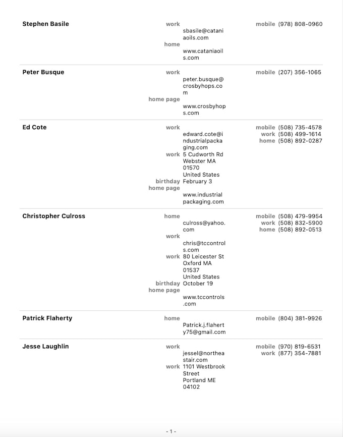 Create database and information details by Elooclinaria | Fiverr