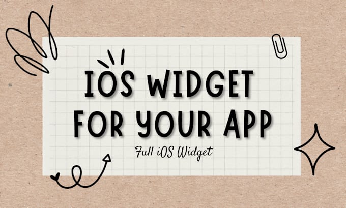 Create custom ios app widget for you by Sangharramesh | Fiverr