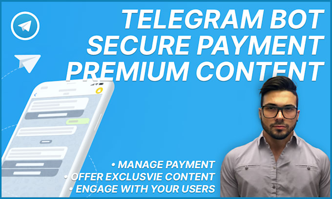 Setup a telegram bot for secure payment processing and premium content ...