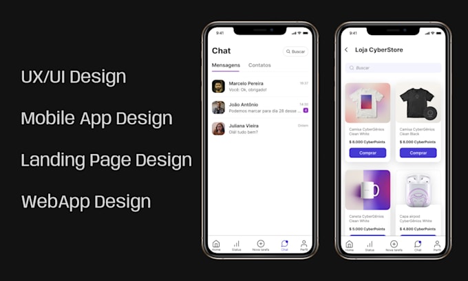 Create modern, clean and unique app design in figma by Tarnowskithomas ...