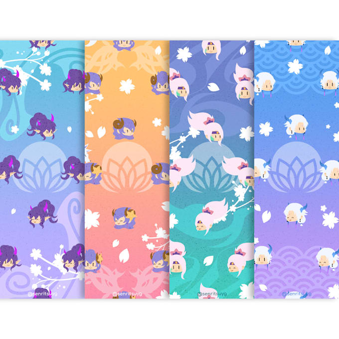 Design a chibi phone wallpaper by Senritsuyg | Fiverr