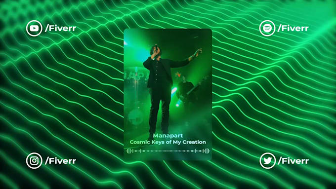 Create a audio spectrum video of your music by Zontack | Fiverr