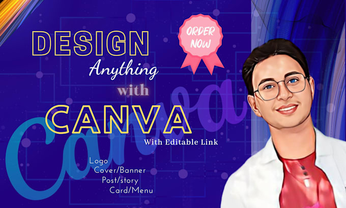 Professionally create any attractive design using canva by Sams_ad | Fiverr