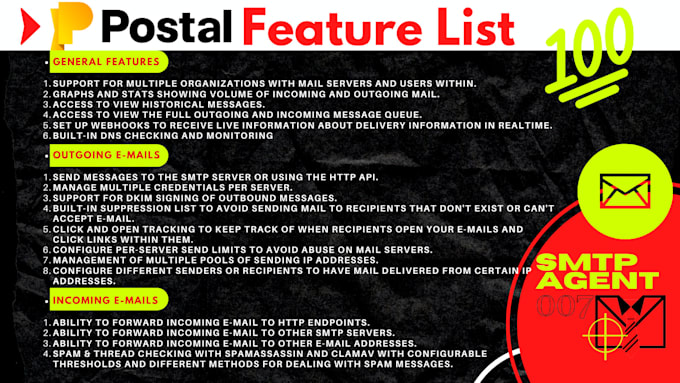 Install and config your full mail server with postal server by Smtp ...