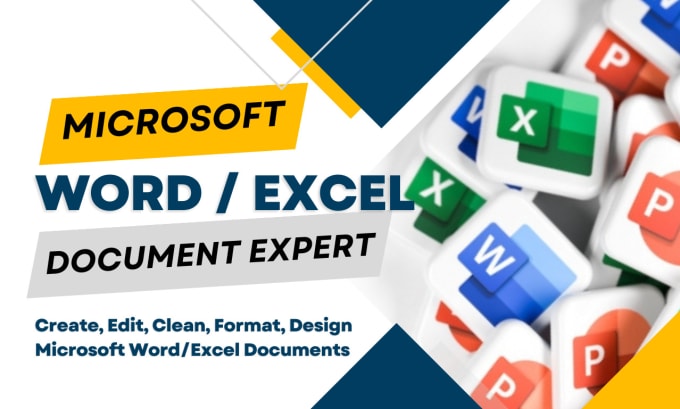 Create, edit, clean, format microsoft word, excel documents by ...