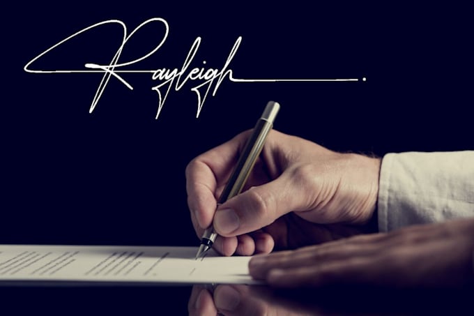 Create real handwritten signature with video tutorial by Harrash ...