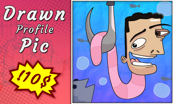 Draw You A Cartoony Profile Picture By Shaharart Fiverr