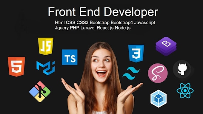 Be Your Front End Web Developer Using Html Css Bootstrap Js Jquery By Srqlsoftware Fiverr