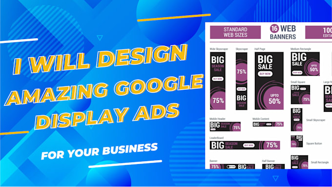 Design google banner ads for adwords display ads by Rehansayyed123 | Fiverr
