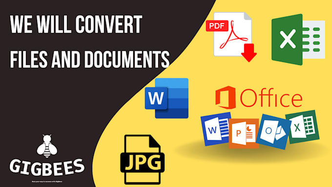 Do documet conversion and file conversion for all types by Gigbees | Fiverr