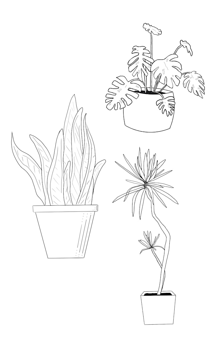 Draw simple digital line art of any object by Klc250 | Fiverr