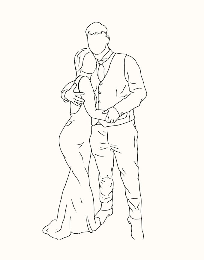 Create a personalized line art illustration of any portrait by Grant ...