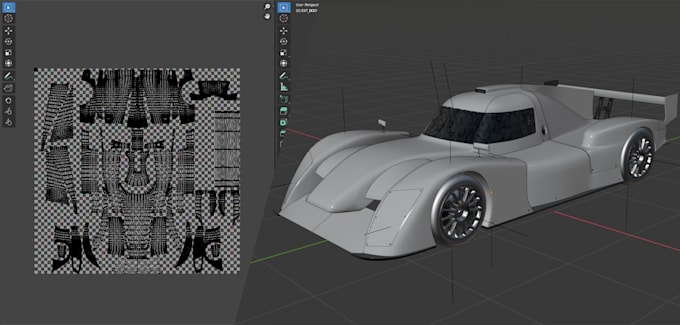 Do uv mapping for your car 3d moddel by Yagich07 | Fiverr