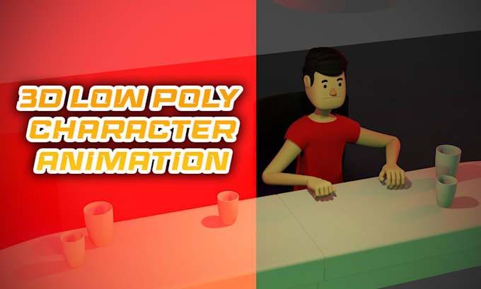 Create 3d low poly character animation in blender by Johnpaulbaldera ...
