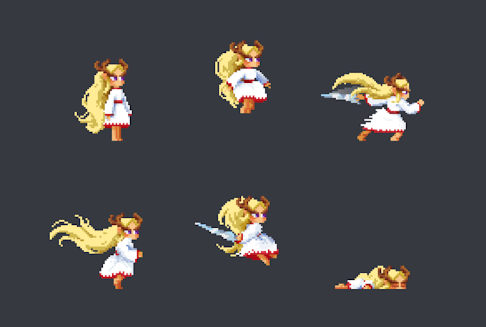 Create pixel art animations for your game by Enaniart | Fiverr