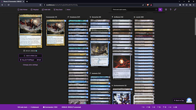 Build you a casual edh deck on any budget by Criticalfish | Fiverr