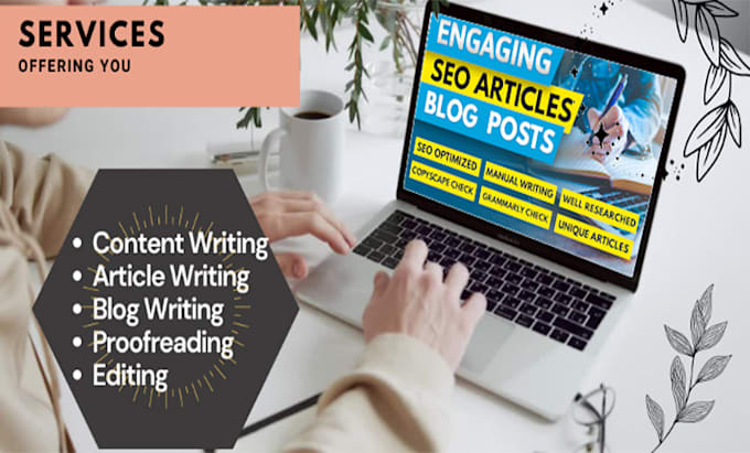 Write your engaging blog posts and articles by Rachid_had | Fiverr