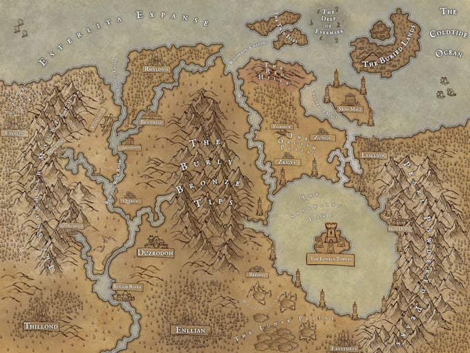Create your fantasy maps by Galaneth | Fiverr