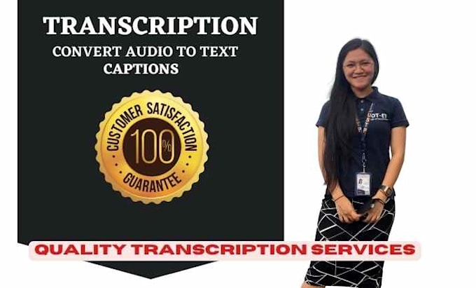 Provide quality and standard transcriptions by Juliachristinag | Fiverr