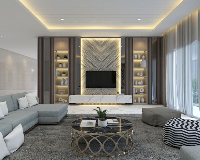 Architect, interior design ,modeling 3d interior, rendering vray by ...