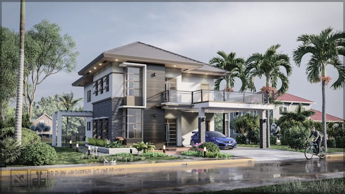 Transform your sketch into a realistic 3d rendering by Jeffreydiego | Fiverr