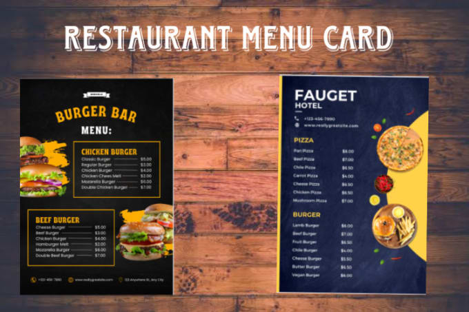 Design price list, menu, rate card or pricing guide by Malikhusnain949 ...