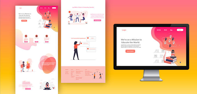 Do web and mobile ui ux design dashboard and frontend design by ...