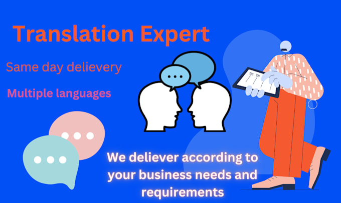 Do translation in any language your business needs by Seomahnoor098 ...