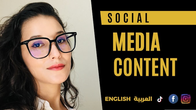 Be your arabic social media copywriter by Khadijaelkouch | Fiverr