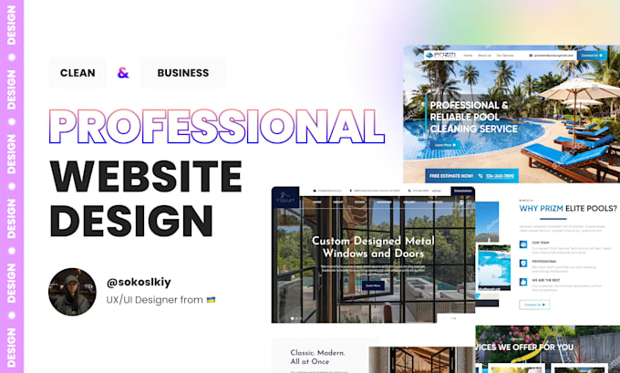 Create a professional design website for you by Sokolskiy | Fiverr