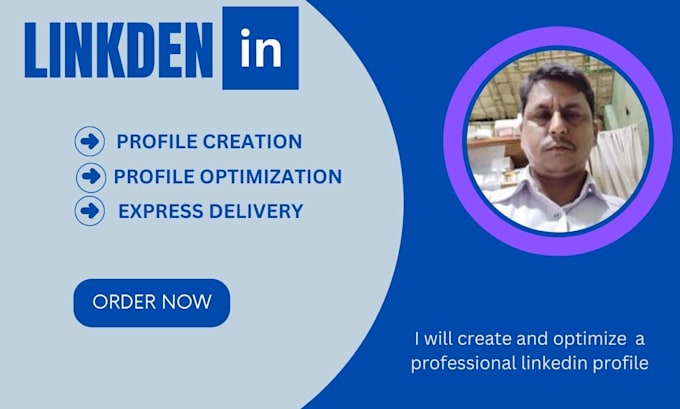 Create and optimize a professional linkedin profile by Muhmmadalizinna ...